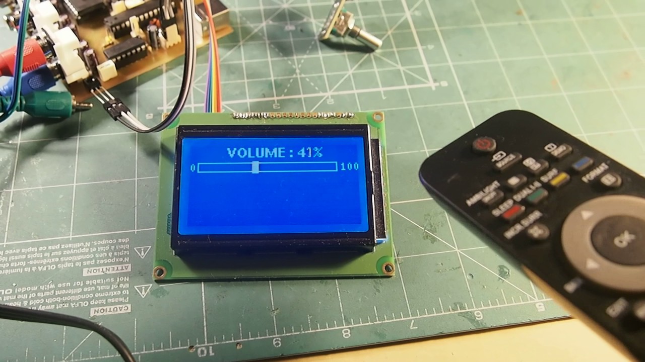 TDA7318 + LM3886 + ATMEGA + LCD + ENKODER + RC5 - RCTRUCK.PL - YouTube