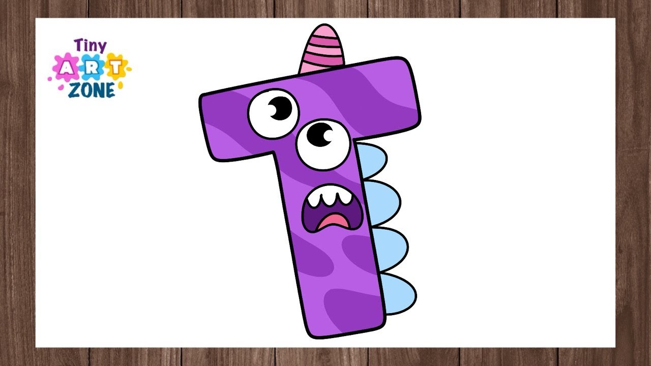 Drawing Alphabet Letter T Easy for Kids | Alphabet Drawing | Tiny Art ...