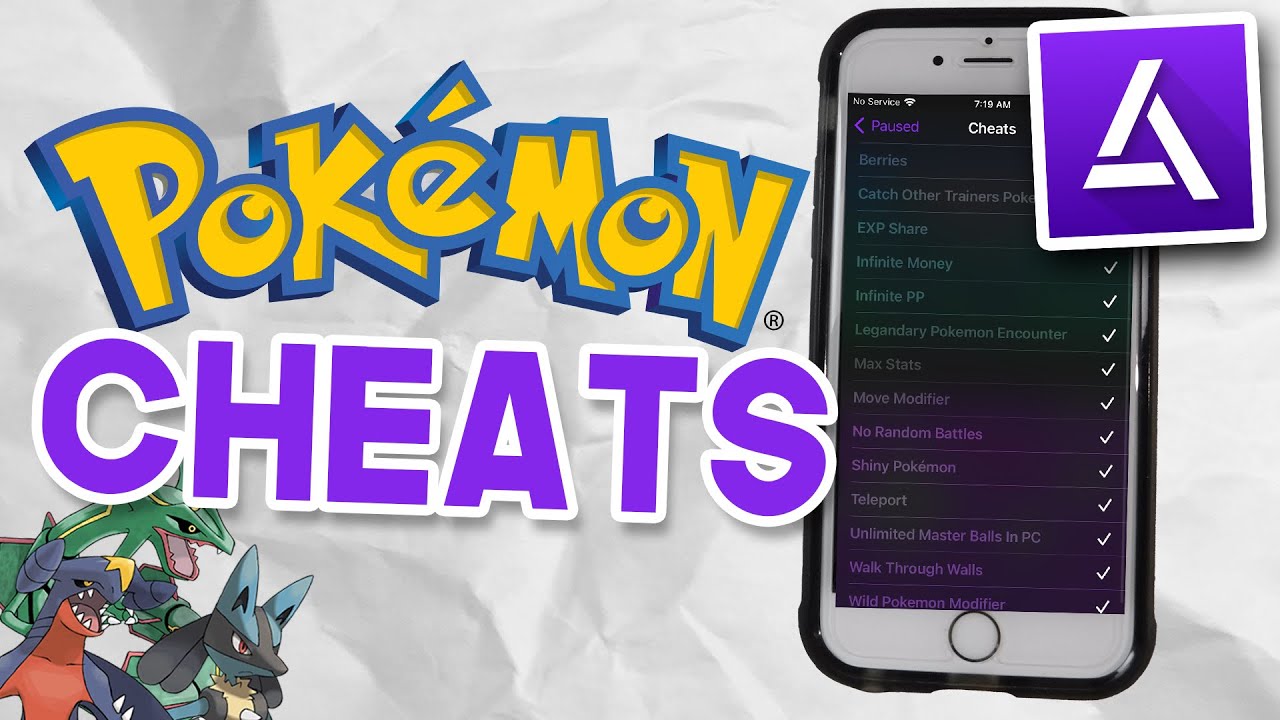 How to use Cheats in Pokemon games on Delta - YouTube