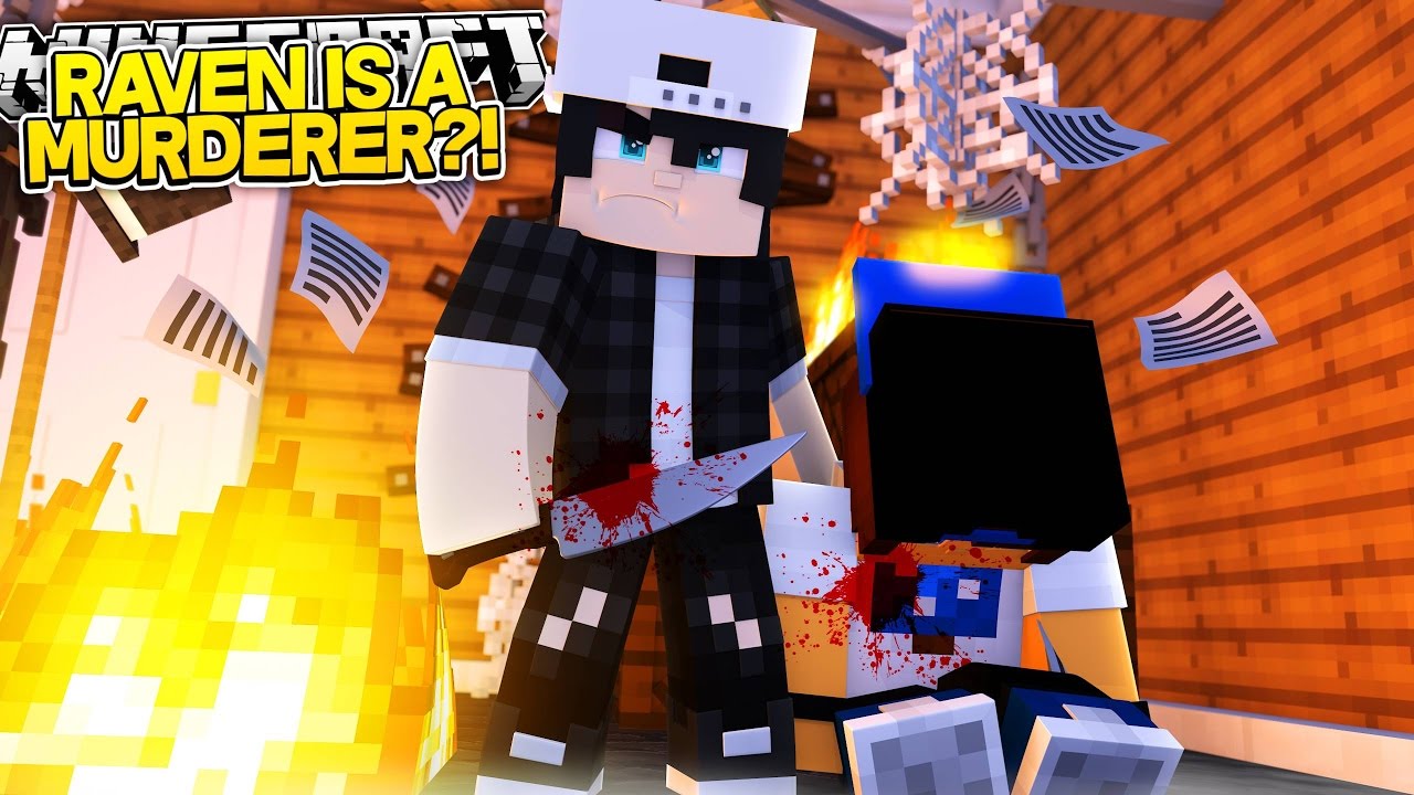 RAVEN IS A MURDERER?! (Murder Mystery) w/Little Carly (Minecraft ...