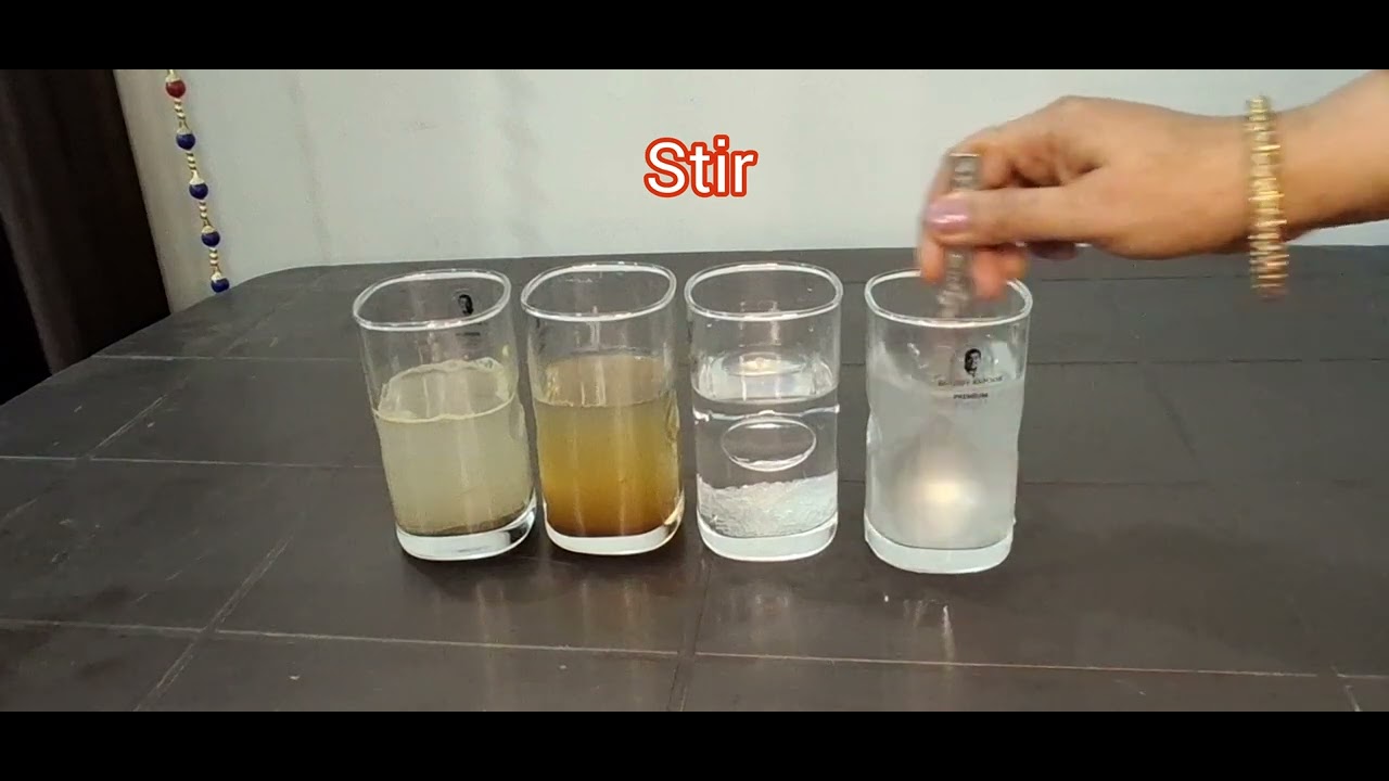 Experiment to show soluble and insoluble substances l Easy Science ...