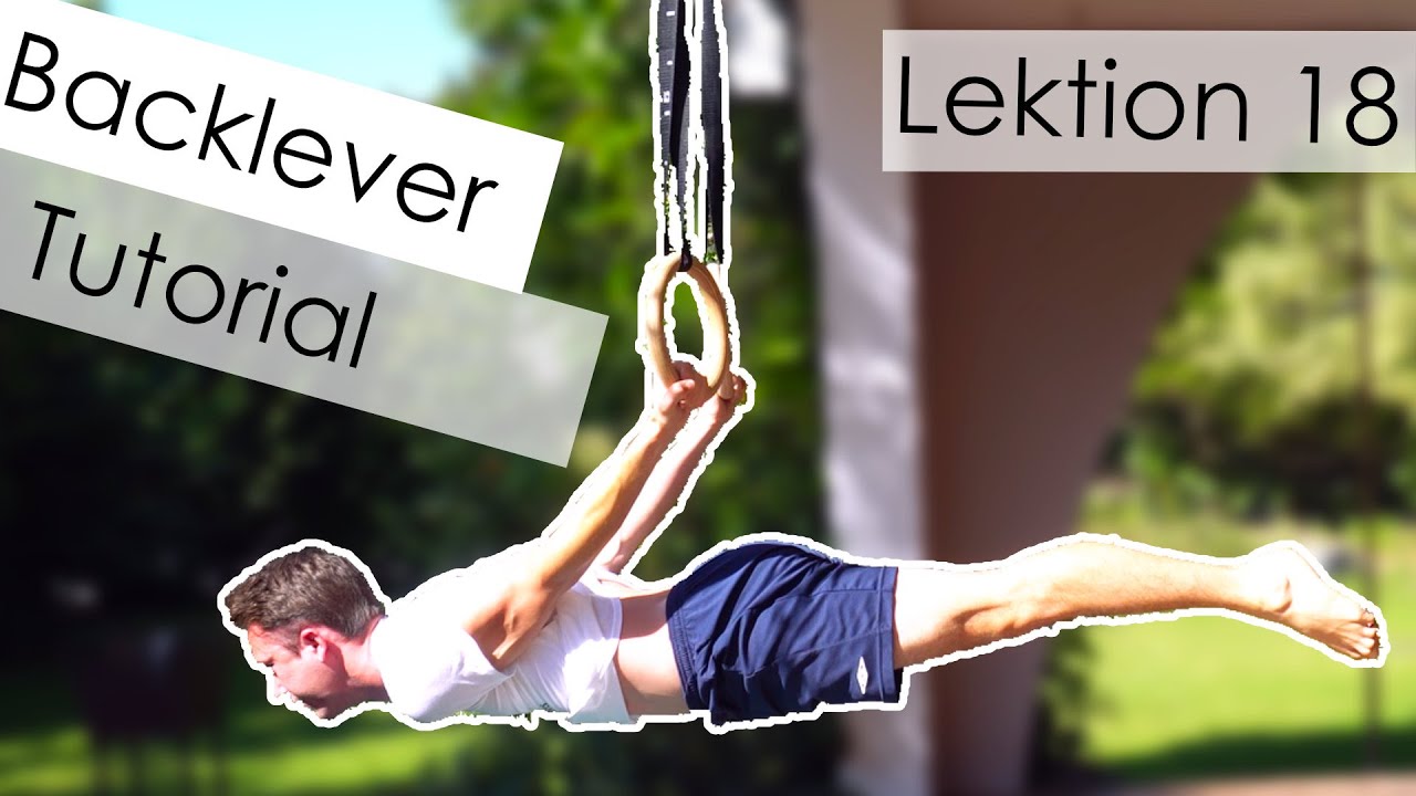 Hangwaage rücklings Back Lever lernen - Lektion 19 - Turnen an den ...