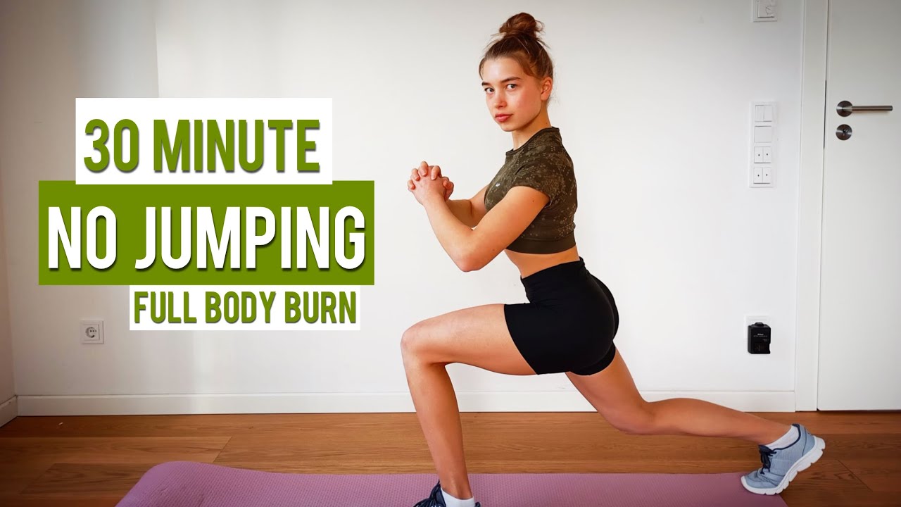 30 MIN INTENSE FULL BODY Workout - No Equipment - Full Body Low Impact ...