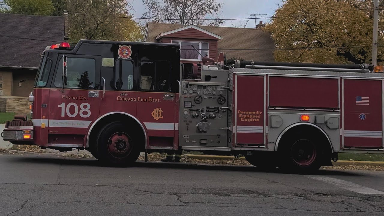 chicago fire department engine 108 on sense - YouTube