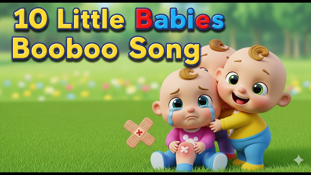 10 Little Babies Booboo Song | Take Care Of Babies | Kids Nursery Rhyme ...