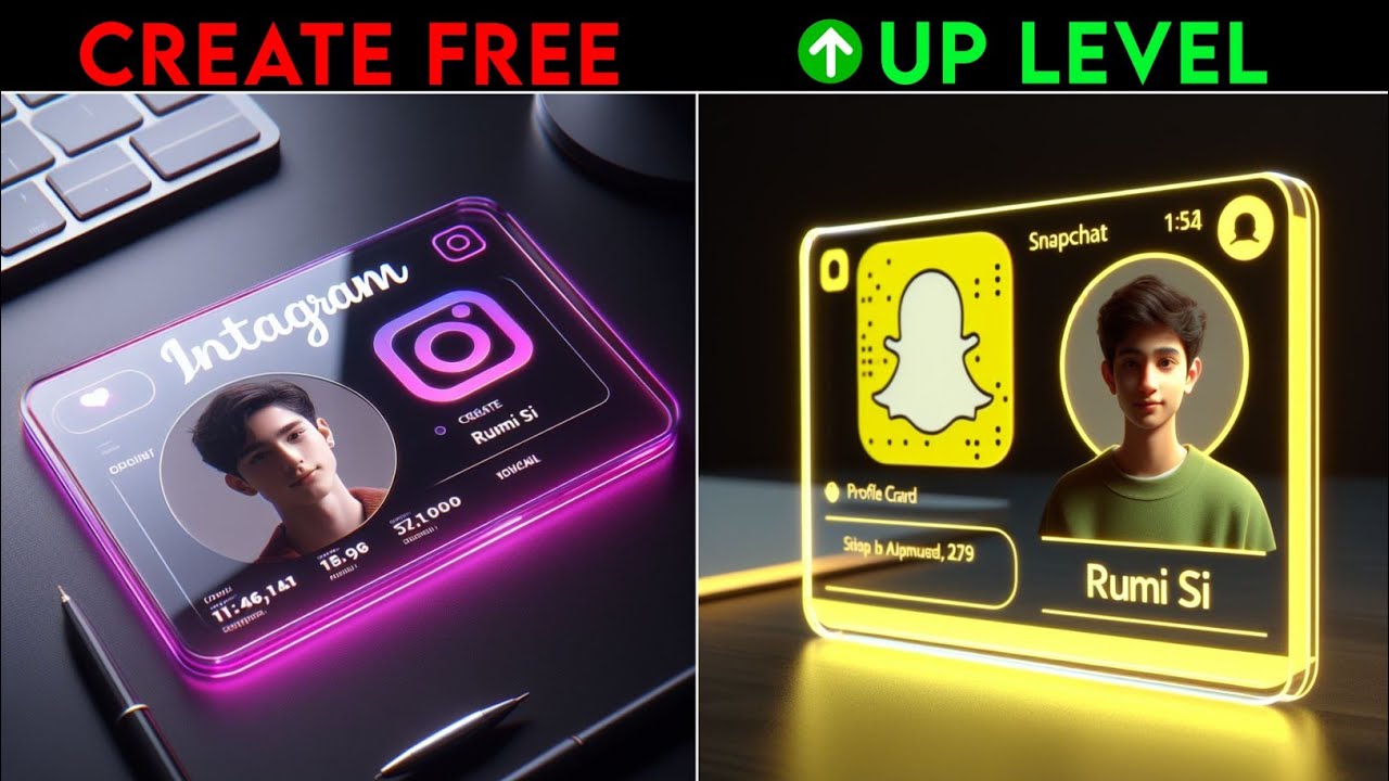 Instagram Trending Profile Glass ID Card Photo Editing | Bing Ai Image ...