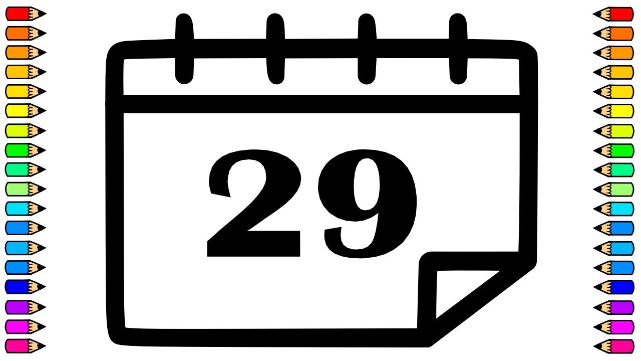 Cómo dibujar un CALENDARIO 📆📆/ Dibujamos CALENDARIO paso a paso ...