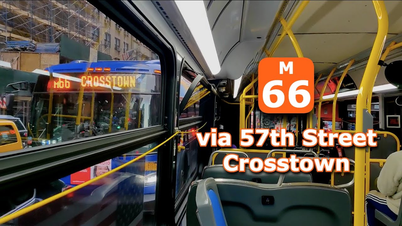 NYCT M66 Bus Ride (via 57 Street Crosstown): 2018 New Flyer XD40 7586 ...