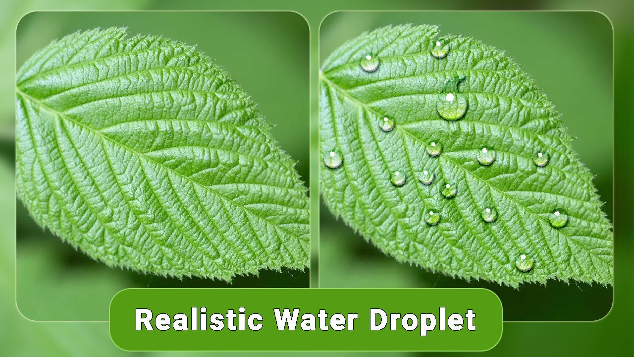 Realistic Water Droplet Design | Beginner Tutorial Part 21 - YouTube