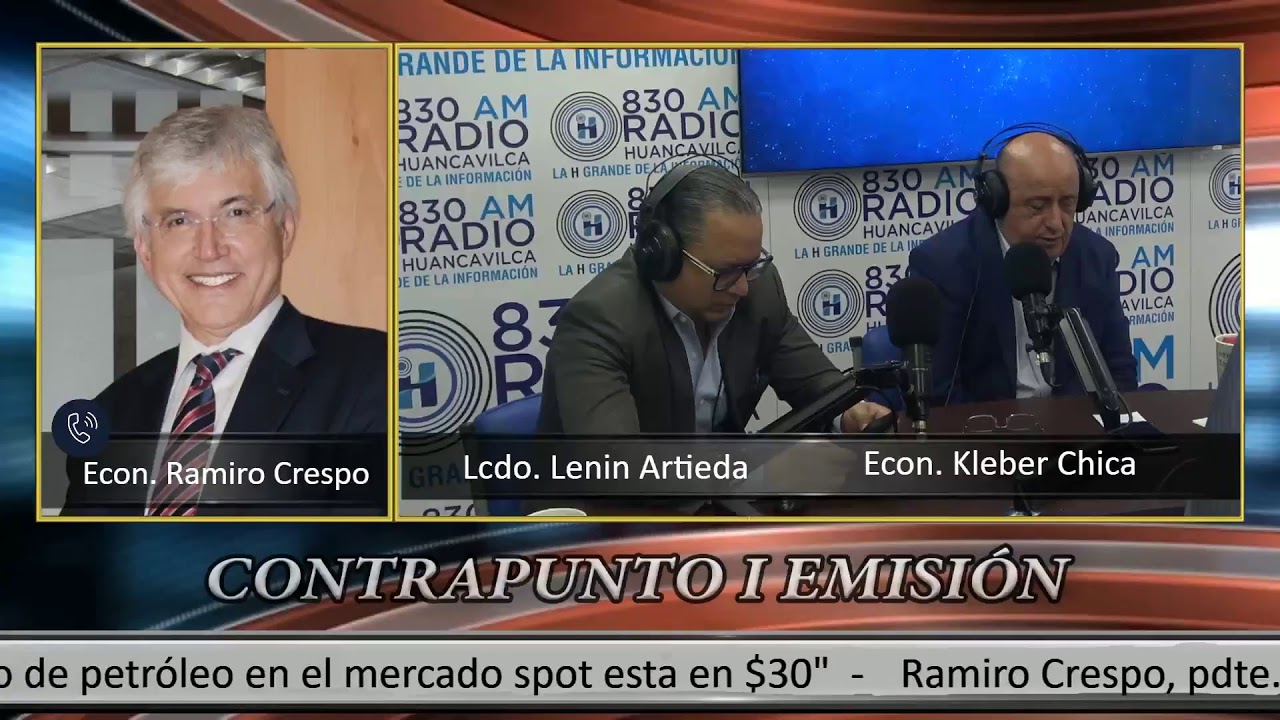 CONTRAPUNTO I EMISIÓN - ENTREVISTA AL ECON. RAMIRO CRESPO - 09 03 20 ...