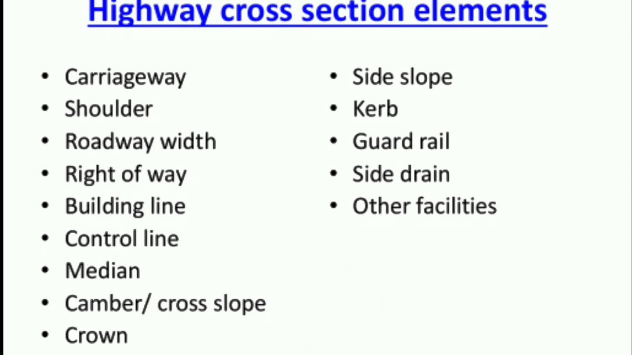 HE_TE-U2.7.Cross Section Elements of a road_Carriage Way, Shoulder ...