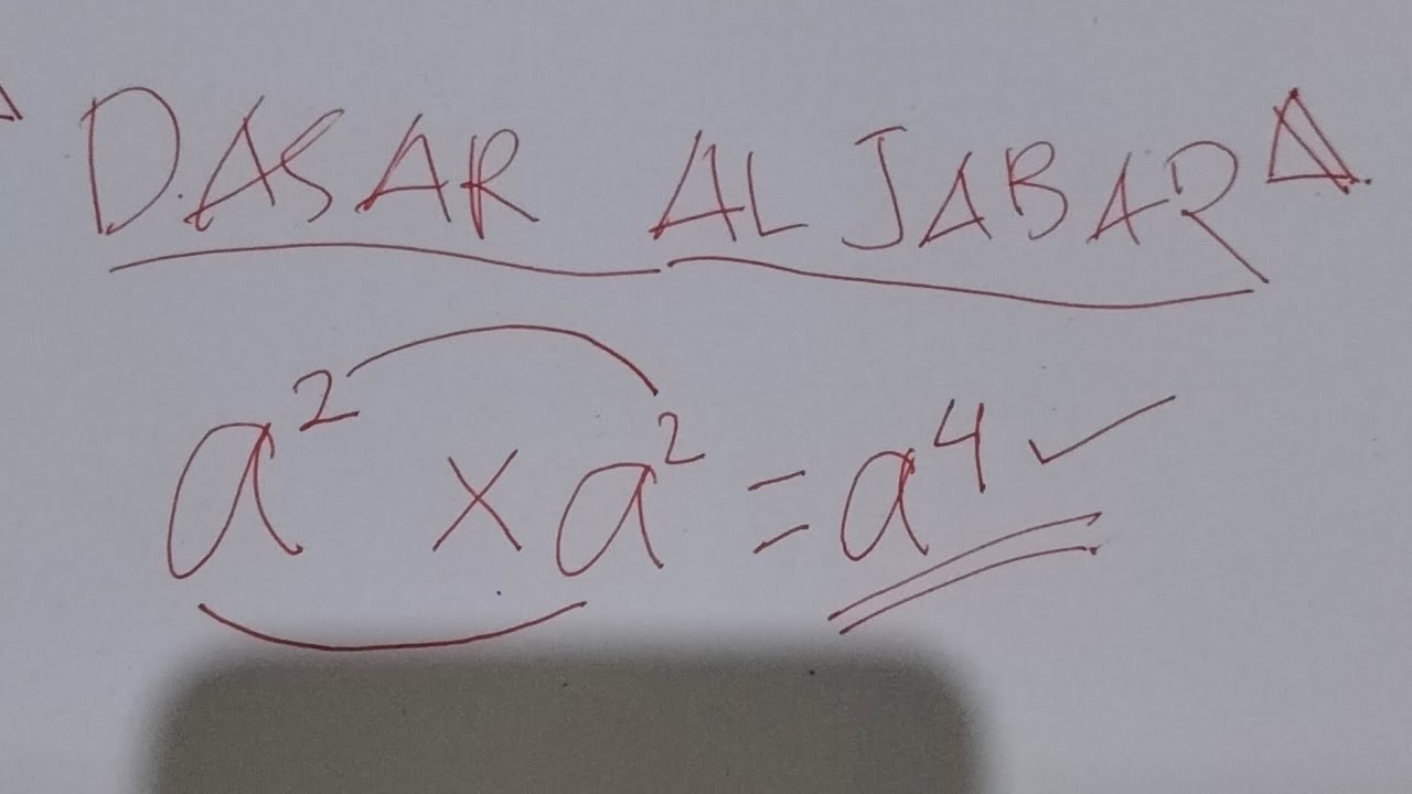 Cara Memahami Aljabar dalam Matematika || Dasar Aljabar - YouTube