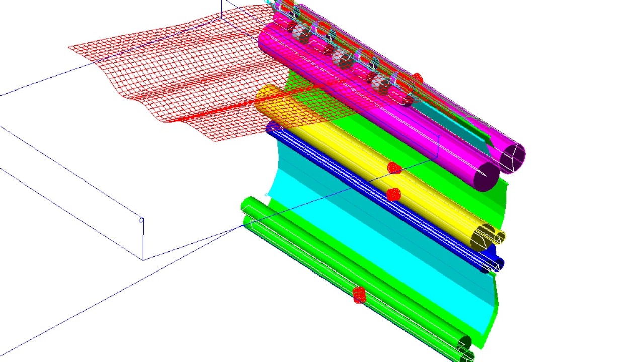 RecurDyn Simulation of Flexible Sheet Passing Through Printer - YouTube