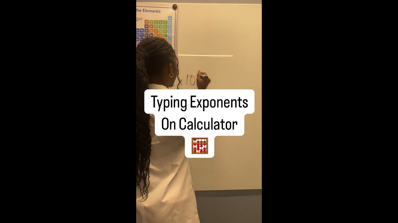 Typing Exponents on Calculator 🧮 #maths #calculator #study #exponents ...