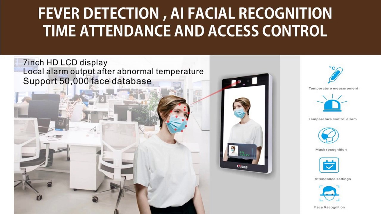 Fever Detection, AI Facial Recognition Time Attendance and Access ...