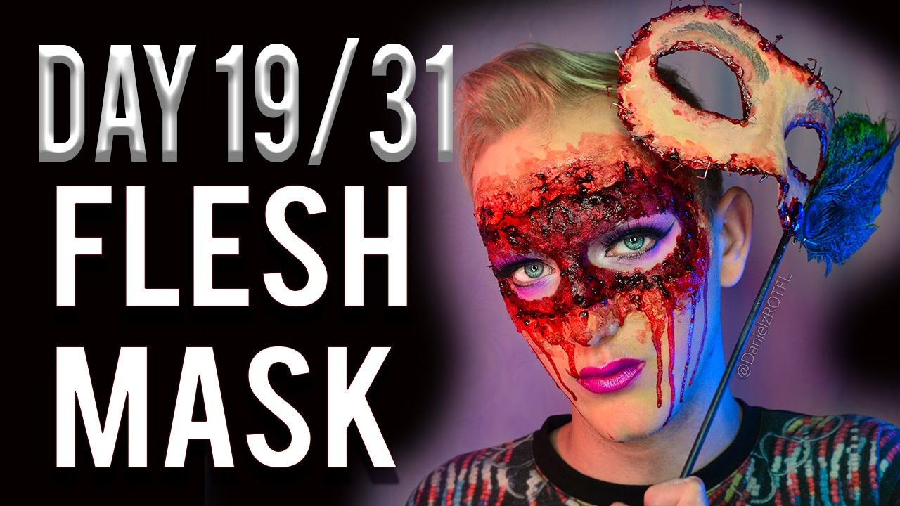 Day 19 - Flesh Mask Makeup Tutorial - YouTube