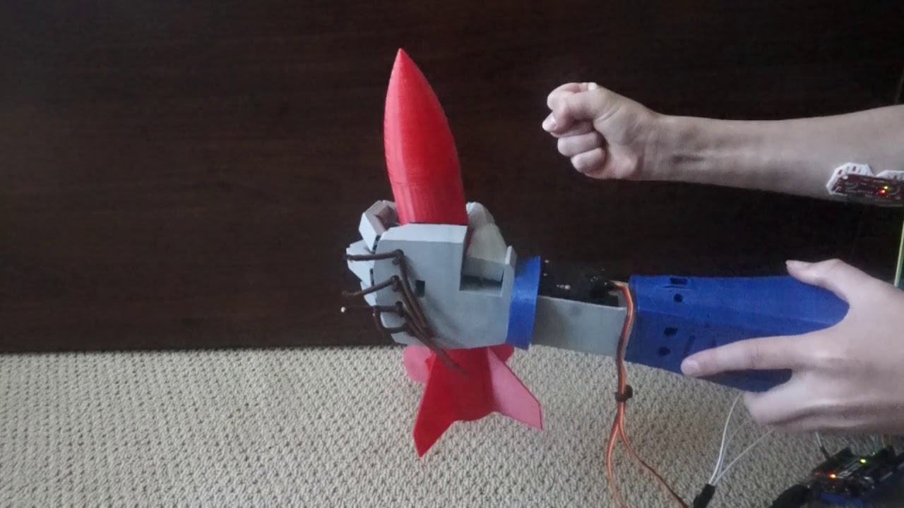 Arduino Robotic Prosthetic Hand (EMG) - YouTube