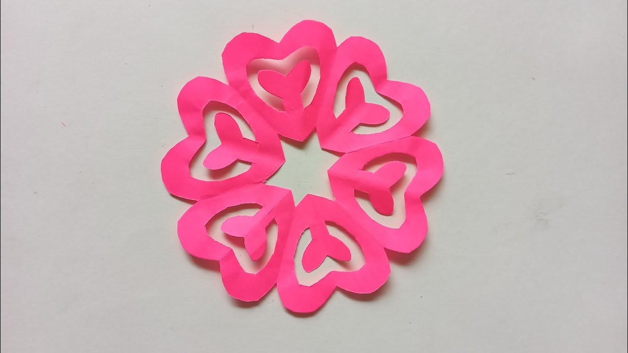 Beautiful Paper Cutting | Heart Shape ️ | Paper Craft - YouTube