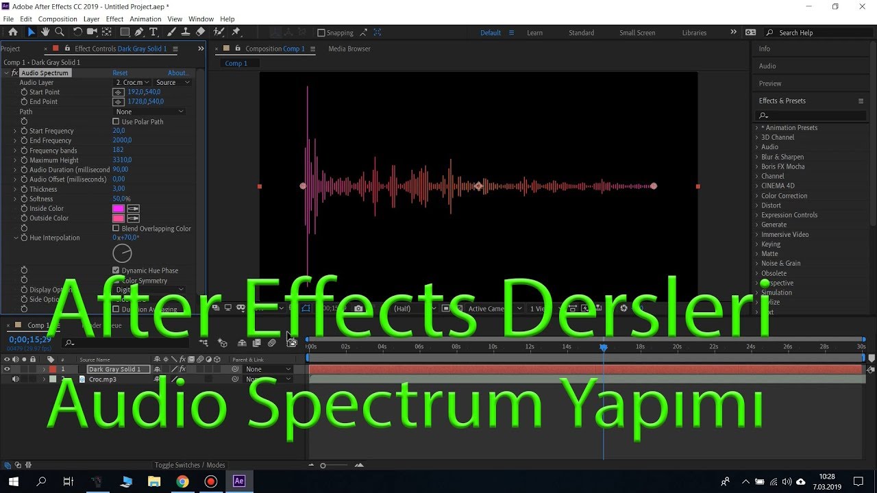 After Effects Dersleri | Audio Spectrum Nasıl Yapılır ? - YouTube