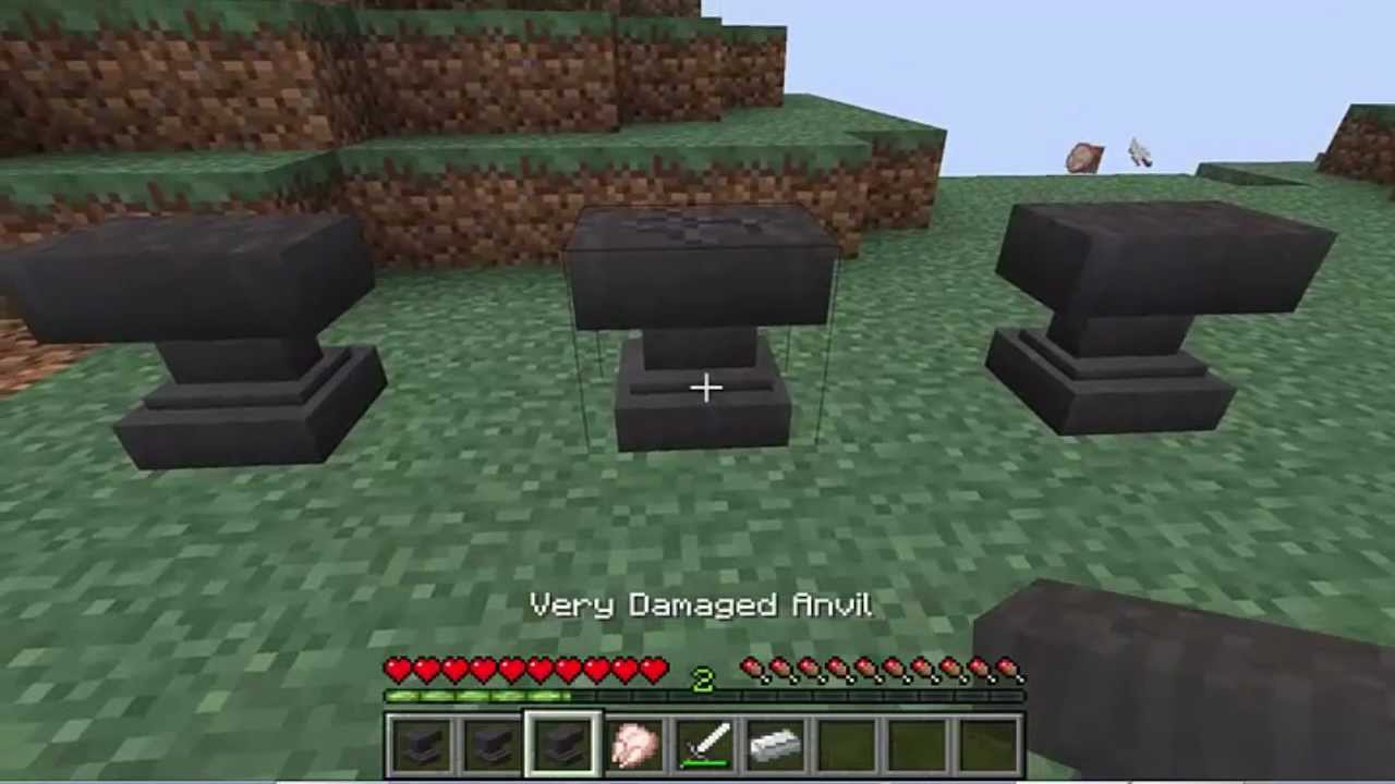 How To Use The Anvil (Minecraft Tutorial #1) - YouTube