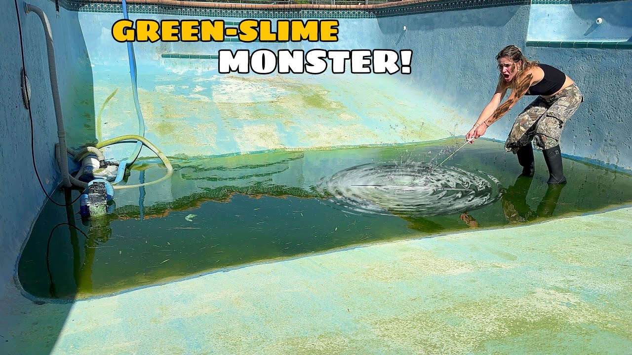 WE CAUGHT THE GREEN-SLIME POOL MONSTERS! Part 2 - YouTube