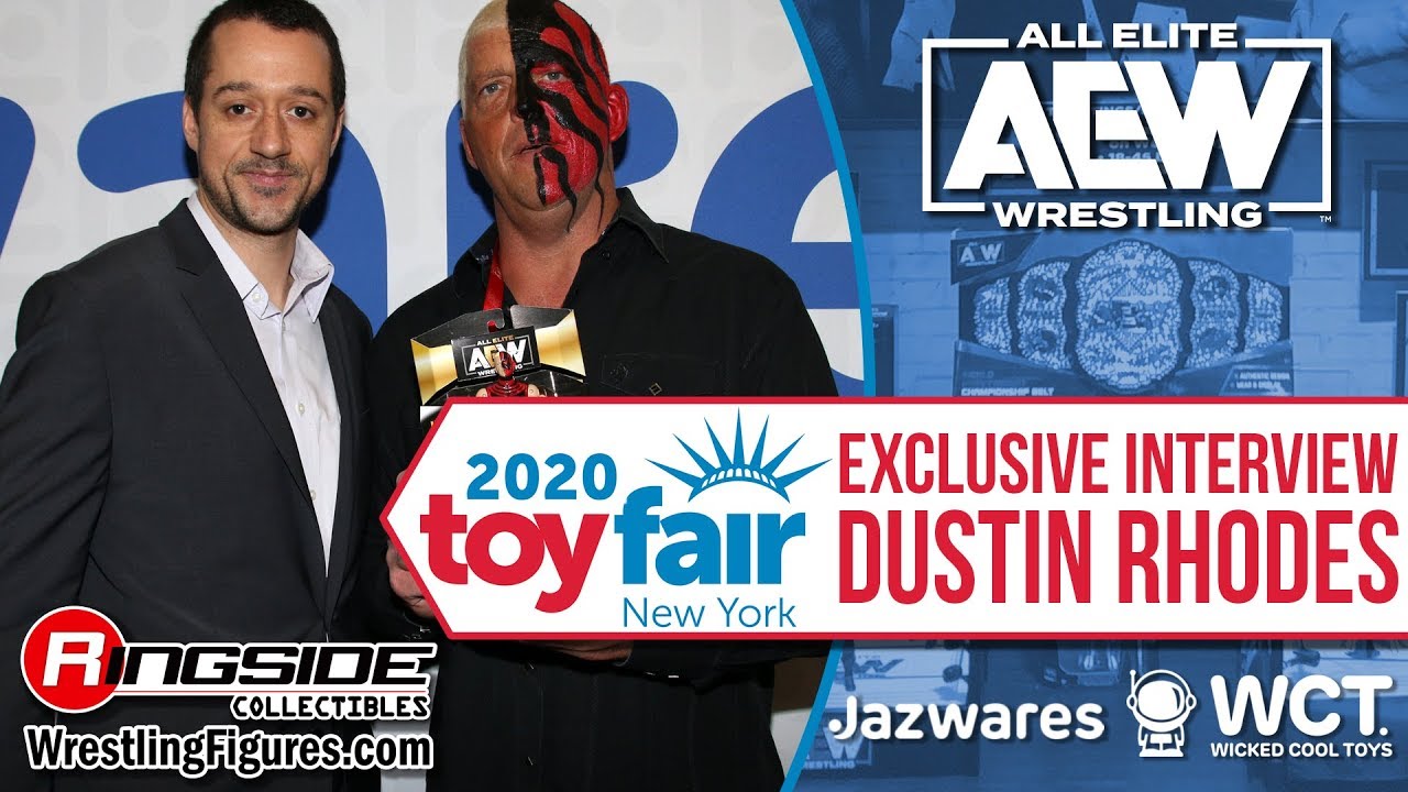 Dustin Rhodes - AEW Ringside Collectibles Interview NY Toy Fair 2020 ...