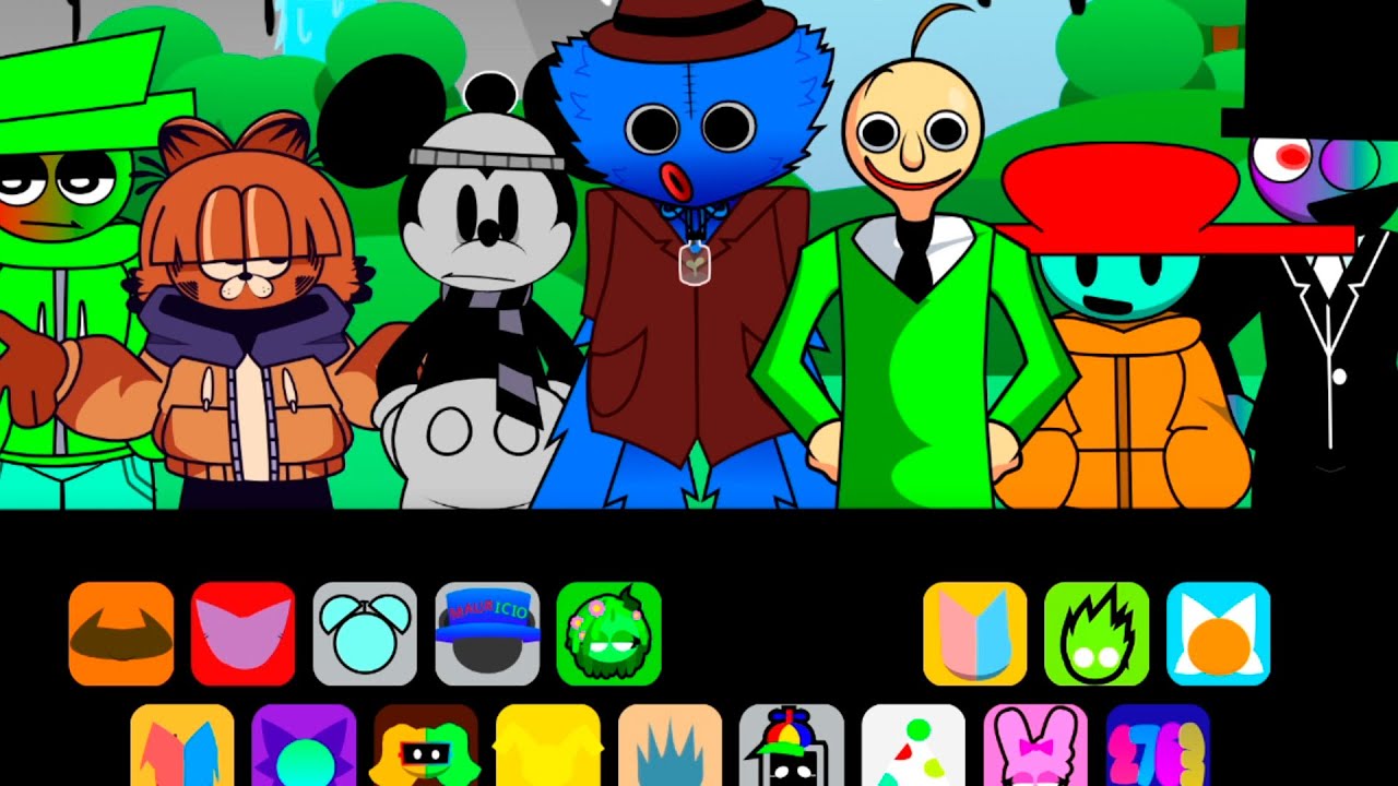 Sprunkiverse - Garfield, Mickey Mouse and Other Characters - YouTube