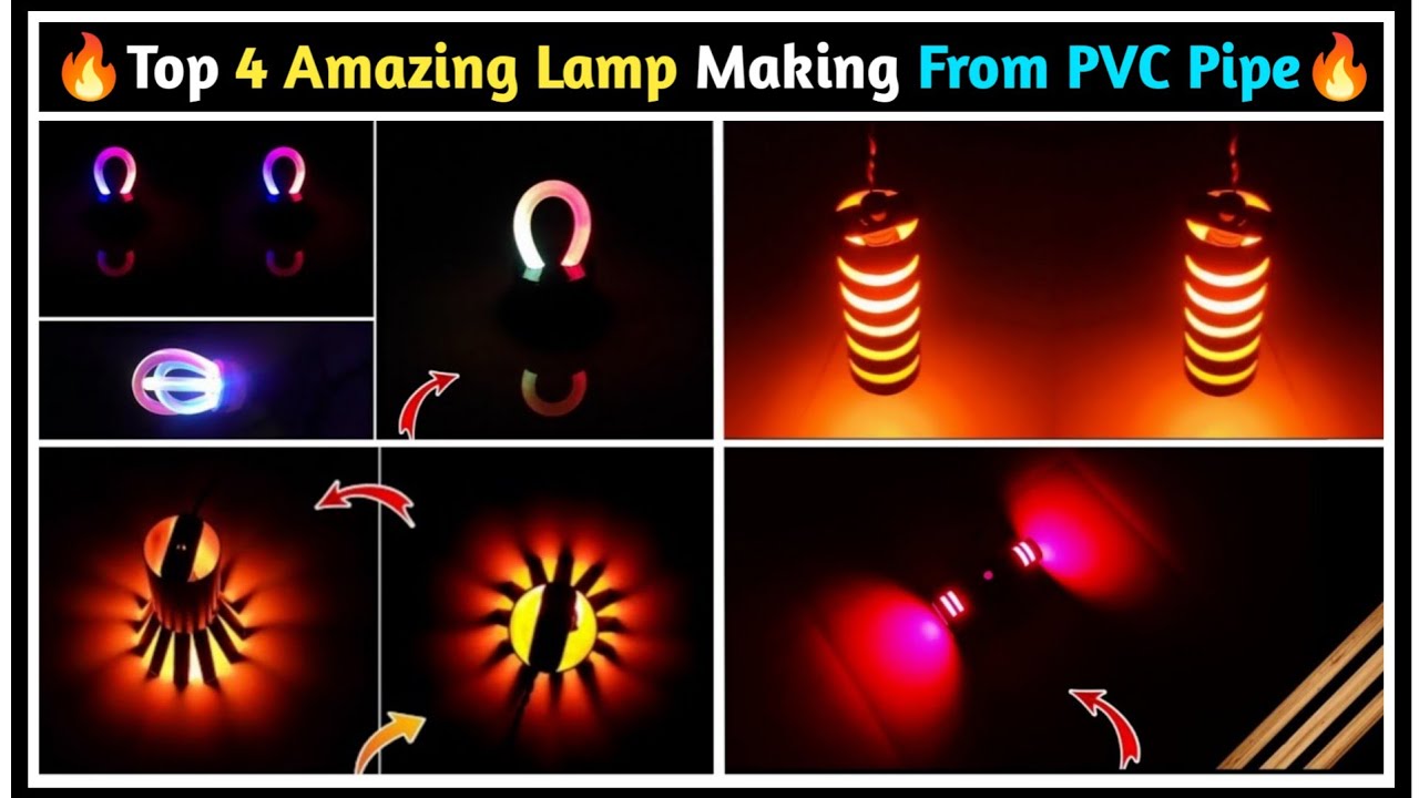 Top 4 Amazing Wall Decoration Ideas | Modern Lighting Ideas From PVC ...