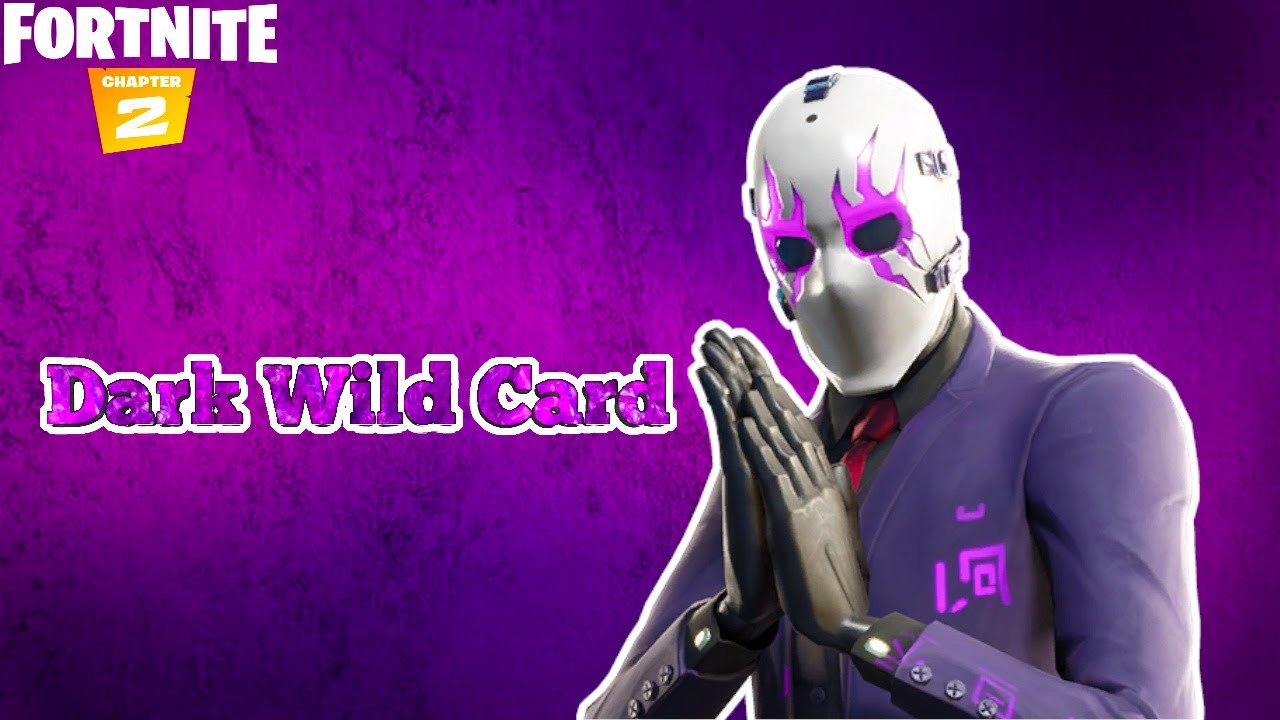*NEW* DARK WILD CARD SKIN GAMEPLAY - FORTNITE GETAWAY GANG SET - YouTube