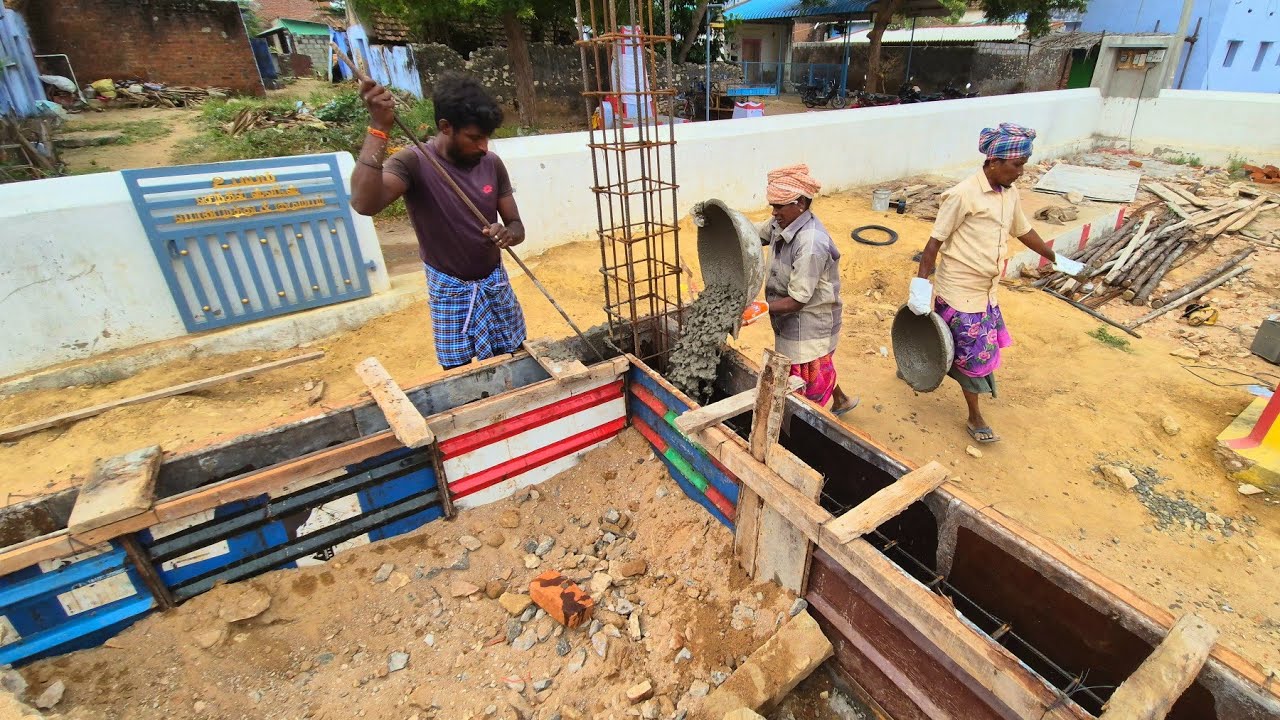 Reinforcement Plinth Beam_Construction Of Building Earth Beam belt ...