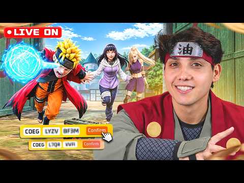🔴 LIVE! - JOGANDO RANKEADA NA ATUALIZAÇAO - CODIGUIN DO NARUTO!  🔥FREE FIRE AO VIVO ONEXT 👻