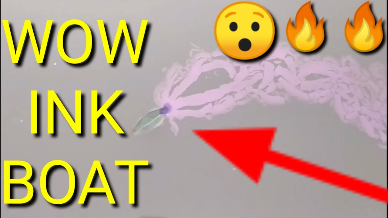 Leaf and ink experiment | How to make ink boat | Leaf + ink experiment ...