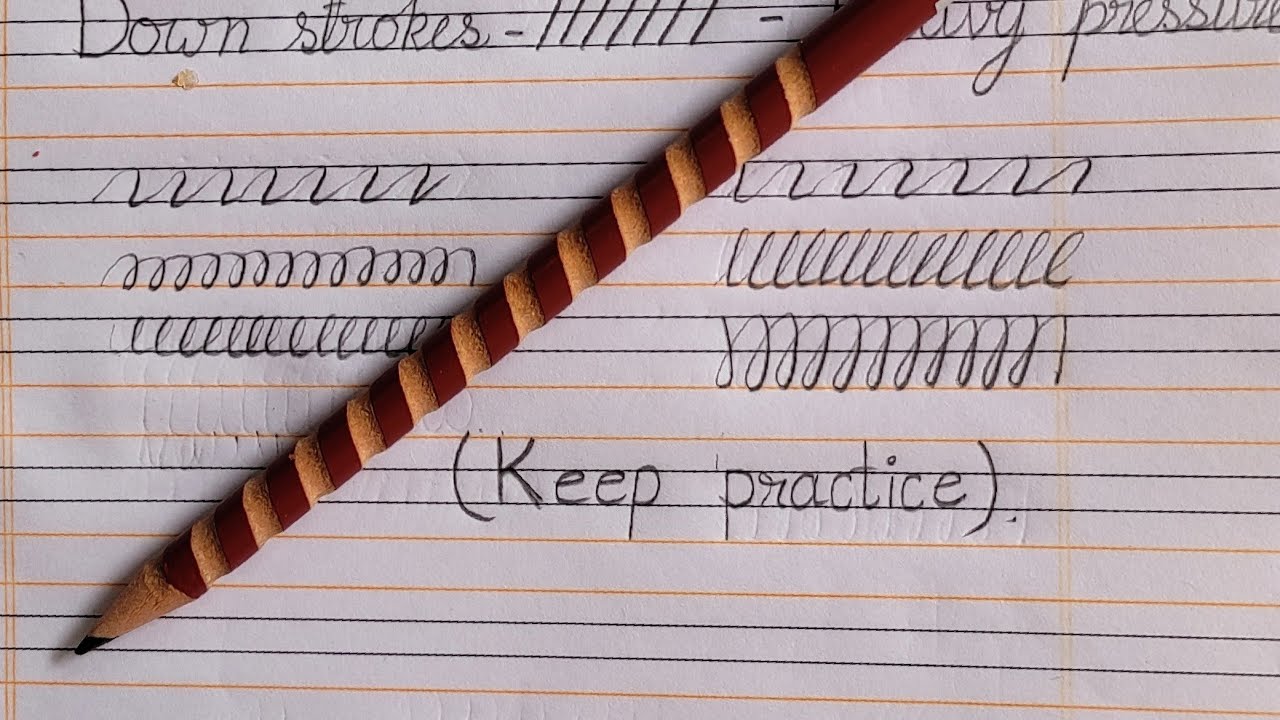 Calligraphy basic stroke//english alphabet basic stroke // Deepu Focus ...