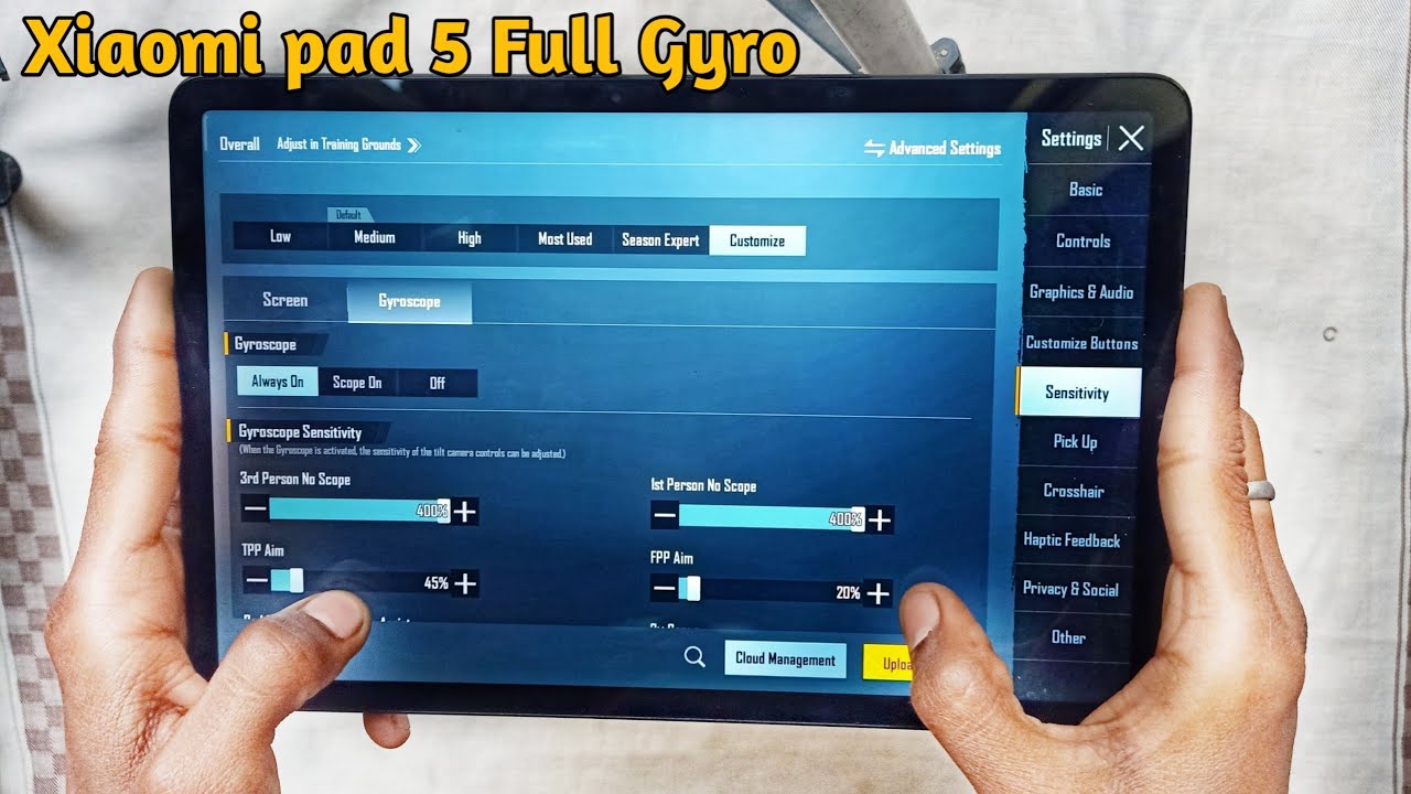 🔥 Xiaomi pad 5 Bgmi test Full Gyro Gameplay #pubgmobile #xiaomipad5 # ...
