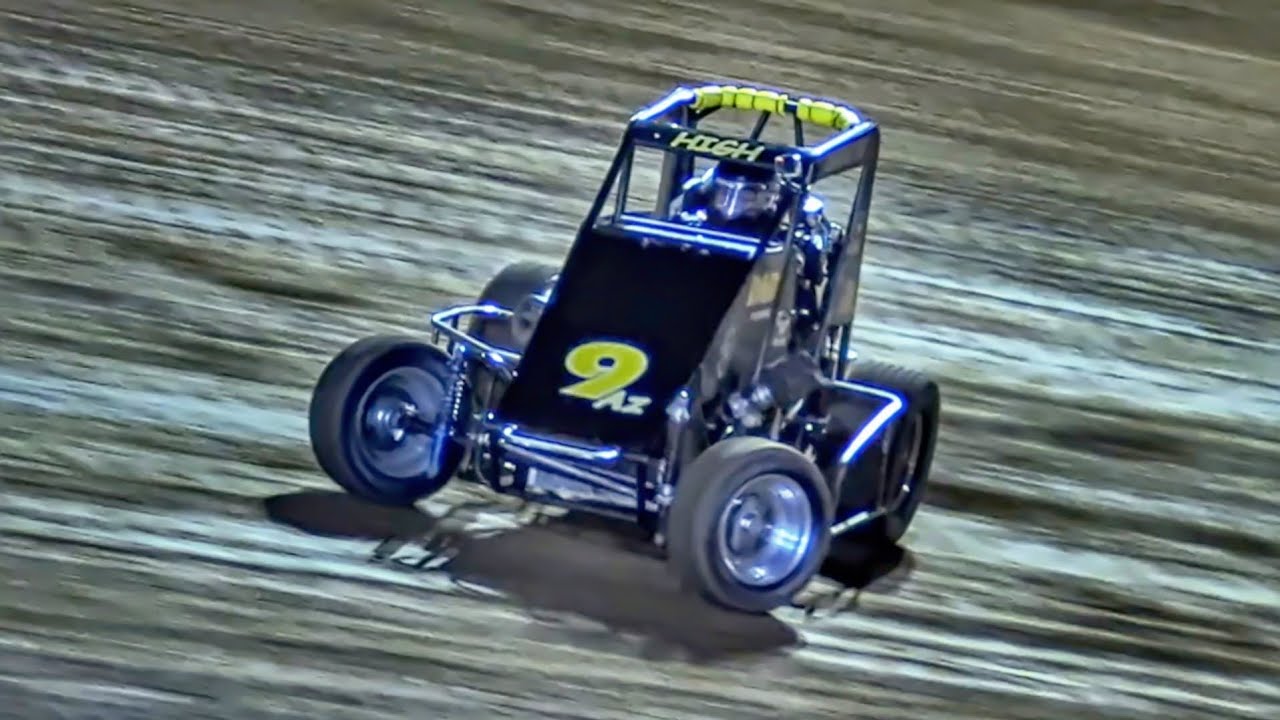 SouthWest Eco-Tech Midget Main At Deuce of Clubs Thunder Raceway August ...
