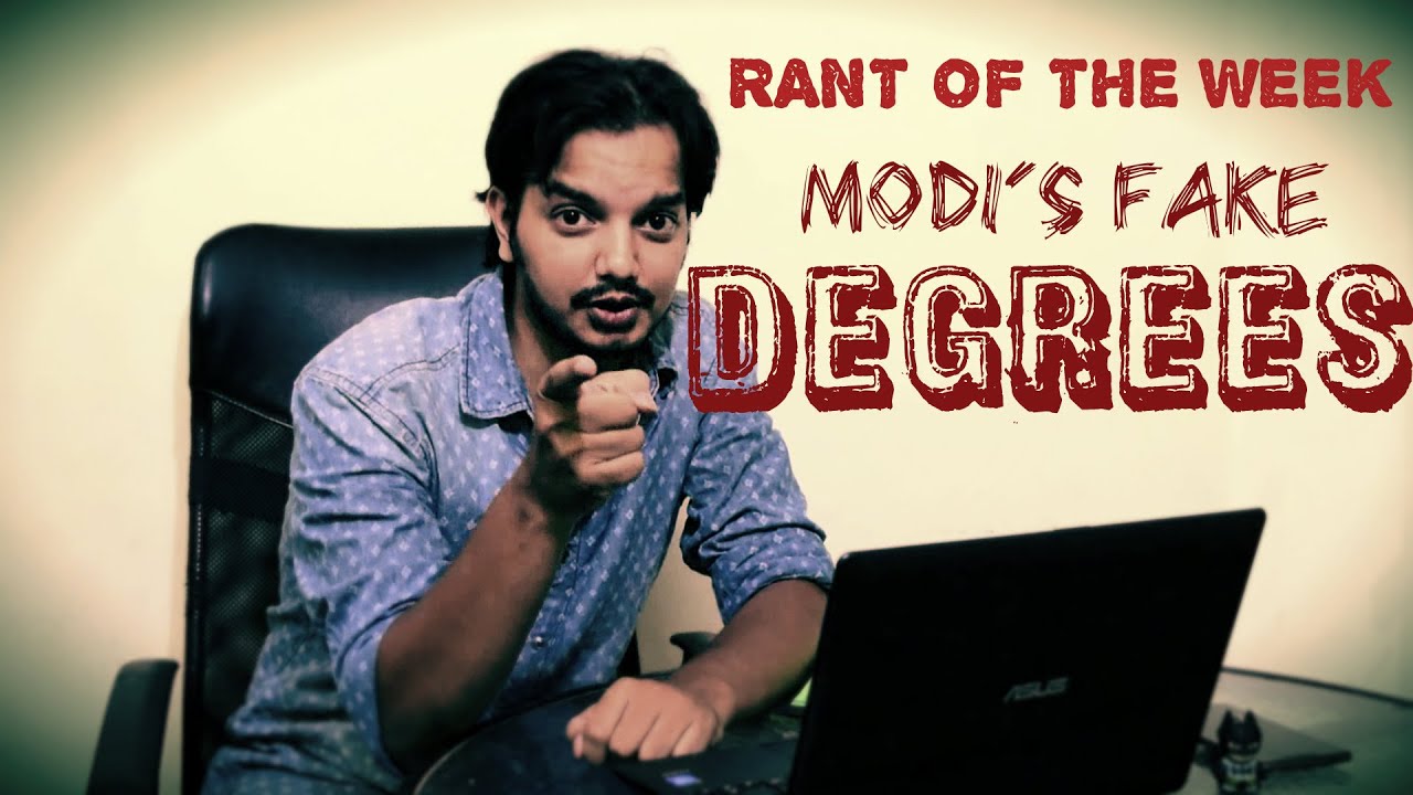 Modi's Fake Degree - YouTube