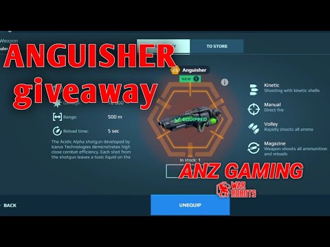 War Robots Titan weapon ANGUISHER giveaway for 7 subscribers # ...
