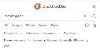 Duckduckgo Not Working There Was An Error Displaying The Search Results ...