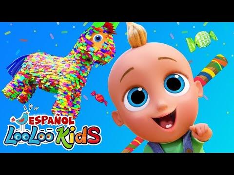 Rompe la Piñata + Los Pollitos + La Vaca Lola | Canciones Divertidas LooLoo Kids Español - YouTube
