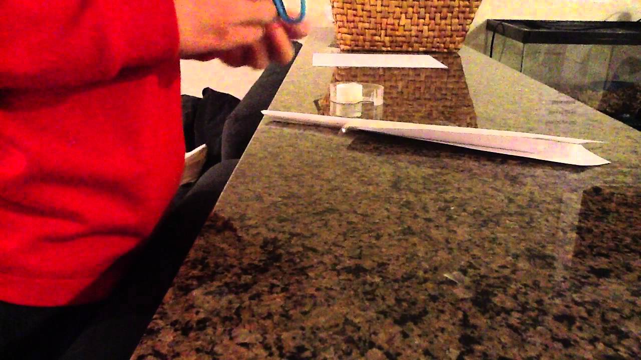 how to make a paper sword with a paper sheath - YouTube