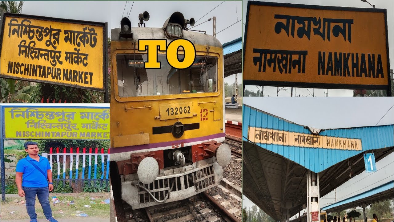 nischintapur to namkhana local train journey vlog - YouTube