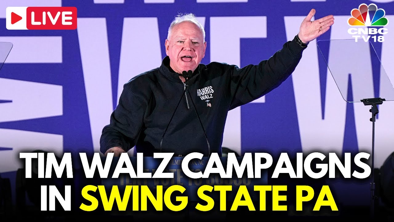 Tim Walz LIVE: Walz Engages Black & Latino Voters In Swing State ...