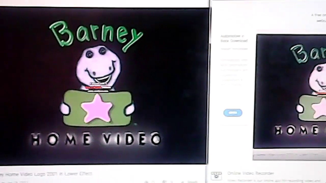 Lyrick Studios Barney Home Video Logo In Lower Effect pitch -3 - YouTube