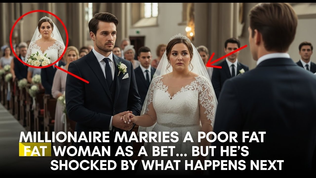 Millionaire Marries a Poor Fat Woman as a Bet… But He's Shocked by What ...