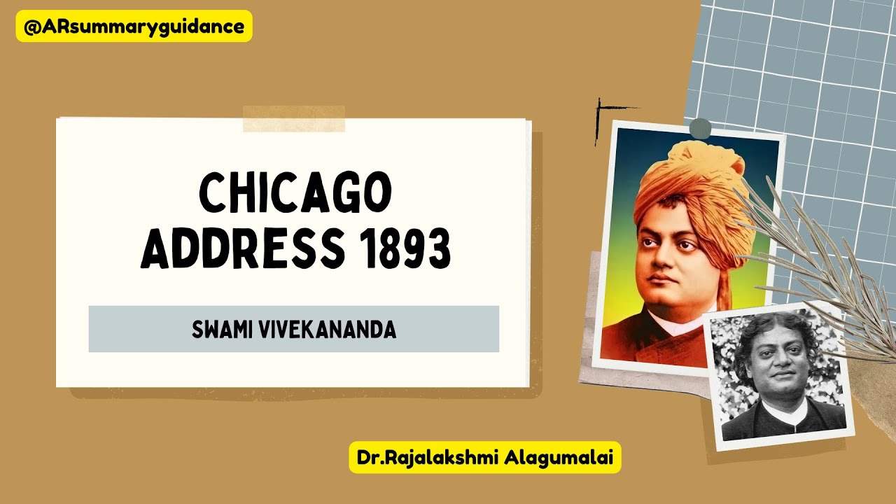 Chicago Address-Swami Vivekananda|Detailed summary-questions # ...