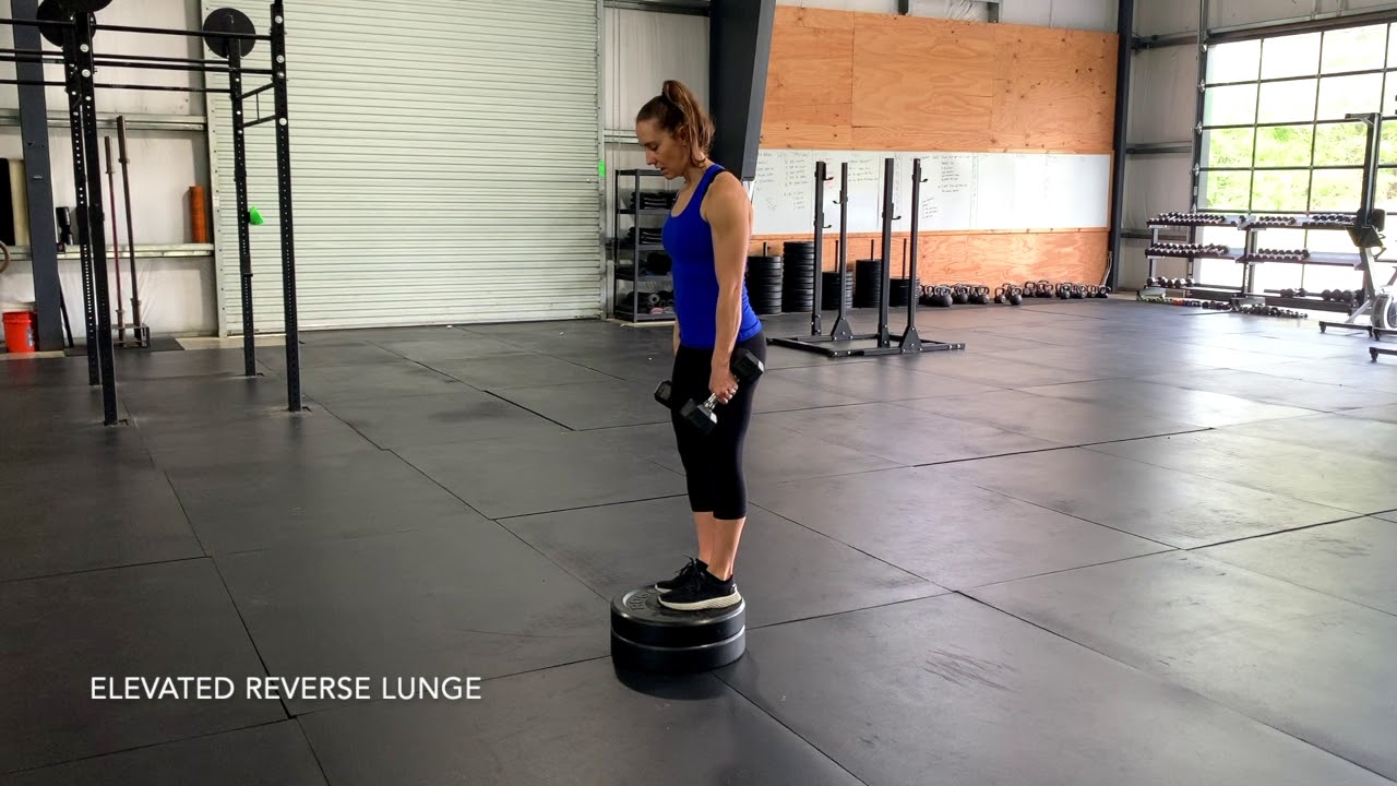 Elevated Reverse Lunge - YouTube