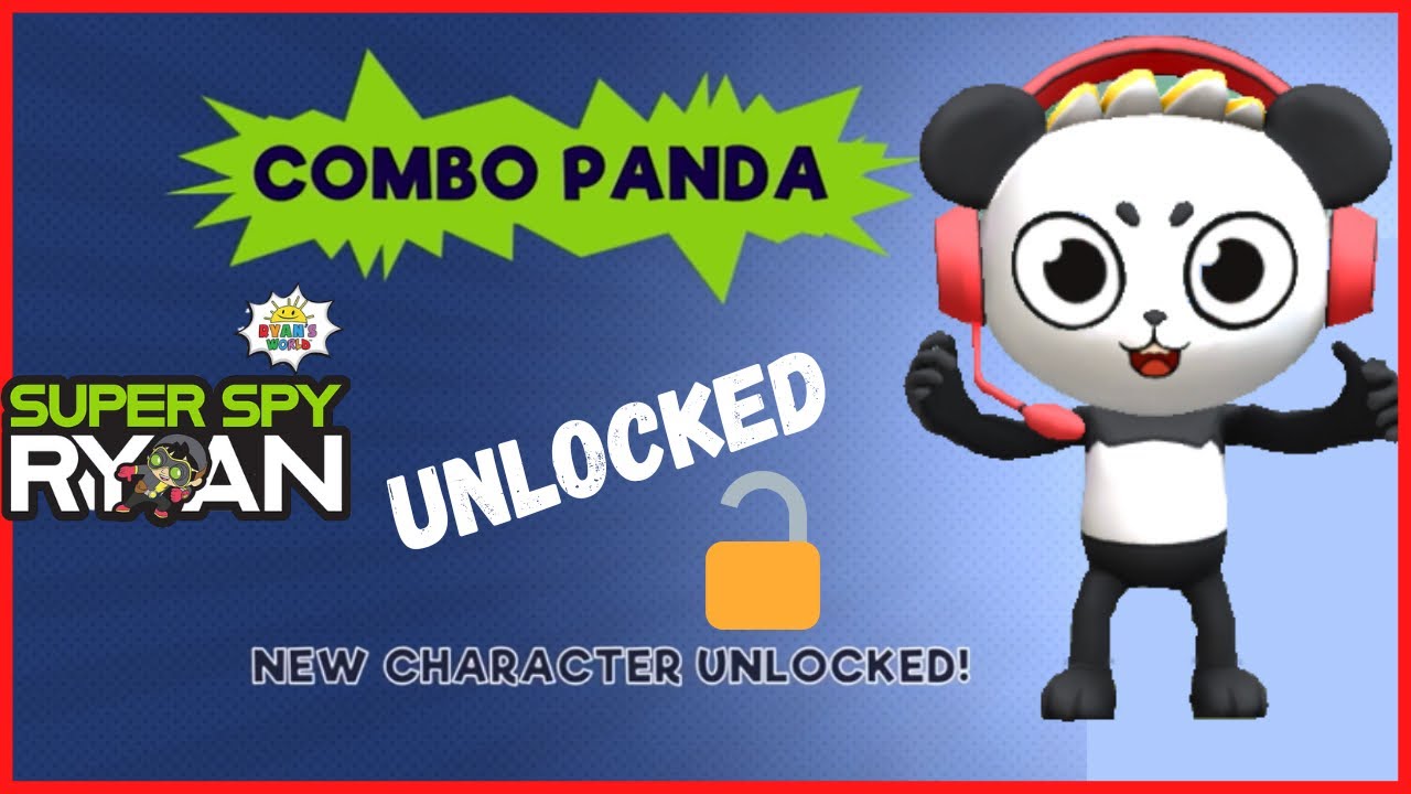 *UNLOCKED* Combo Panda in the new Super Spy Ryan Ryan’s World original ...