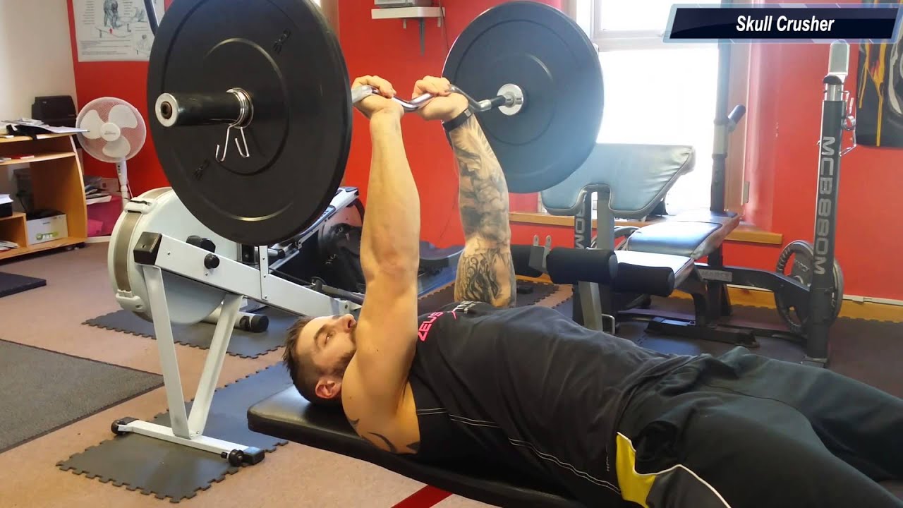 How To Series: How To Perform Skull Crushers - YouTube