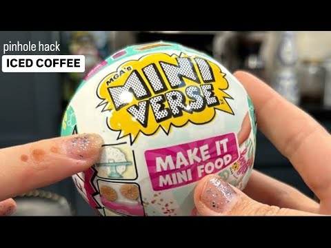 miniverse pinhole hack - iced coffee - YouTube