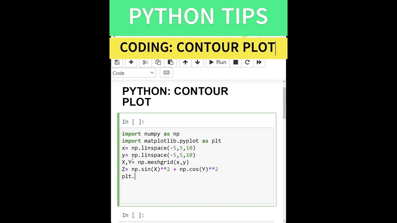 Python Plotting Basic Contour Plotshorts Viral Pythonforbeginners Coding Pythontutorial
